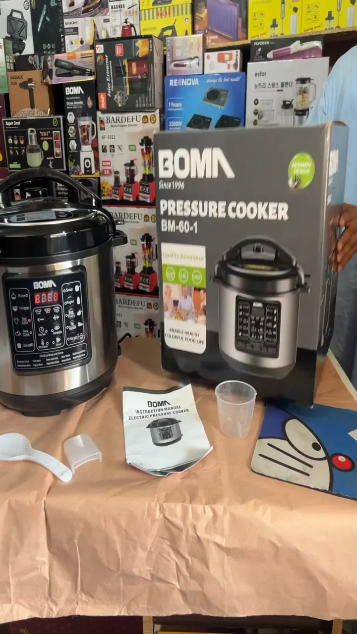 Boma 6L Electric Pressure Cooker multi-Function. Rice cooker . Fast ...