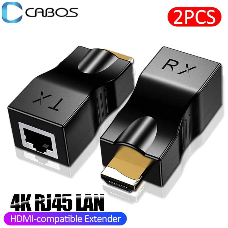 Extensor-RJ45-4K-compatible-con-HDMI-extensi-n-de-hasta-30m-sobre-Cat5e ...