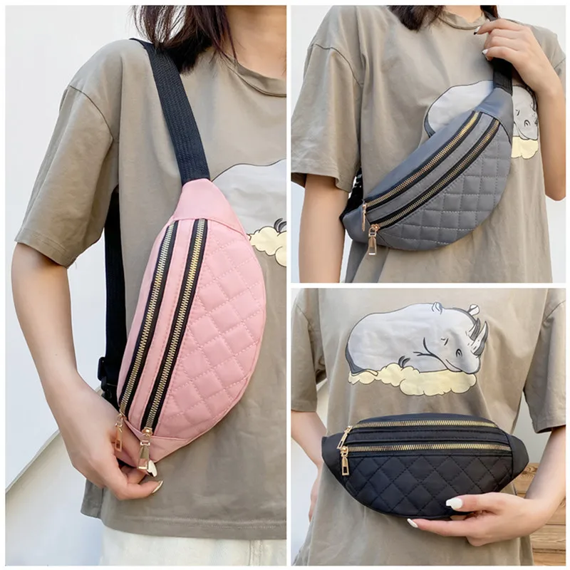 Fashion-Women-s-Waist-Bag-Chest-Bag-PU-Leather-Waterproof-Fanny-Pack ...
