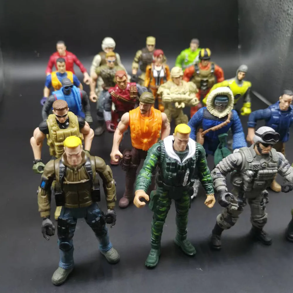 10-15pcs-Movable-Warrior-Elite-Force-Figures-Toys-12cm-Military ...