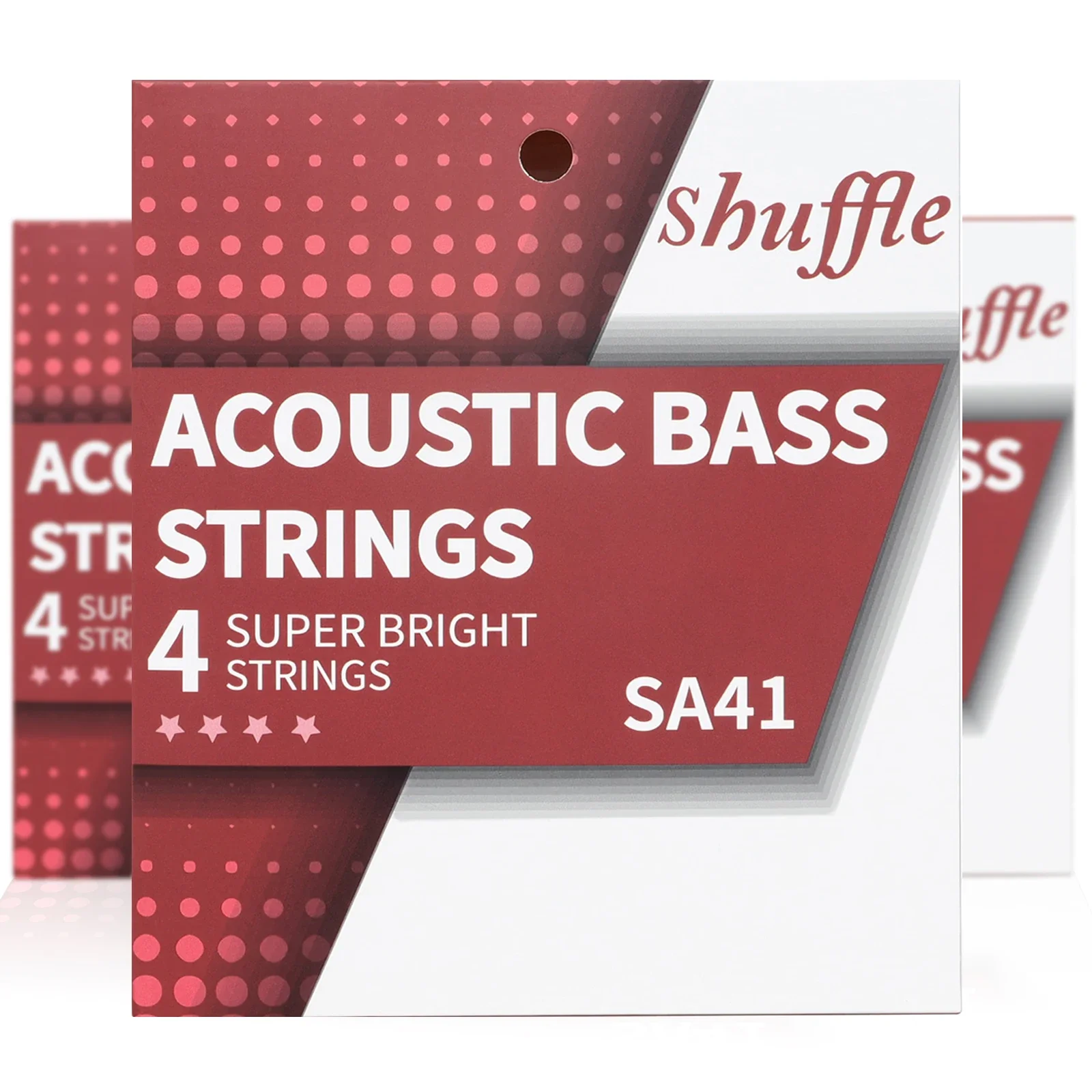 SHUFFLE-Acoustic-Bass-Strings-4-Strings-Bass-Guitar-Strings-Hexagonal ...