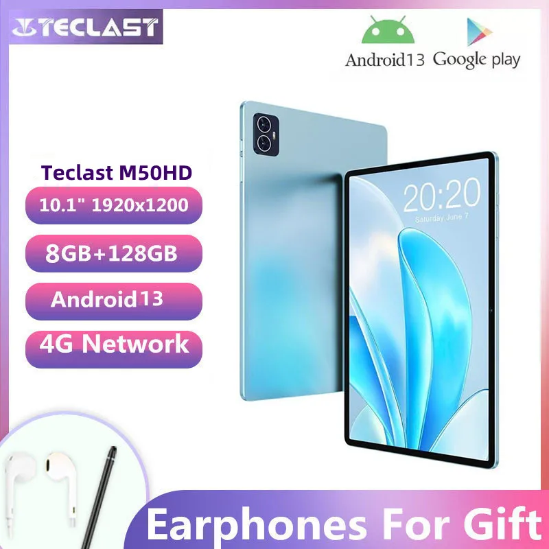 Teclast-Tablet-totalmente-laminado-M50HD-Android-13-10-1-Polegada-TDDI ...