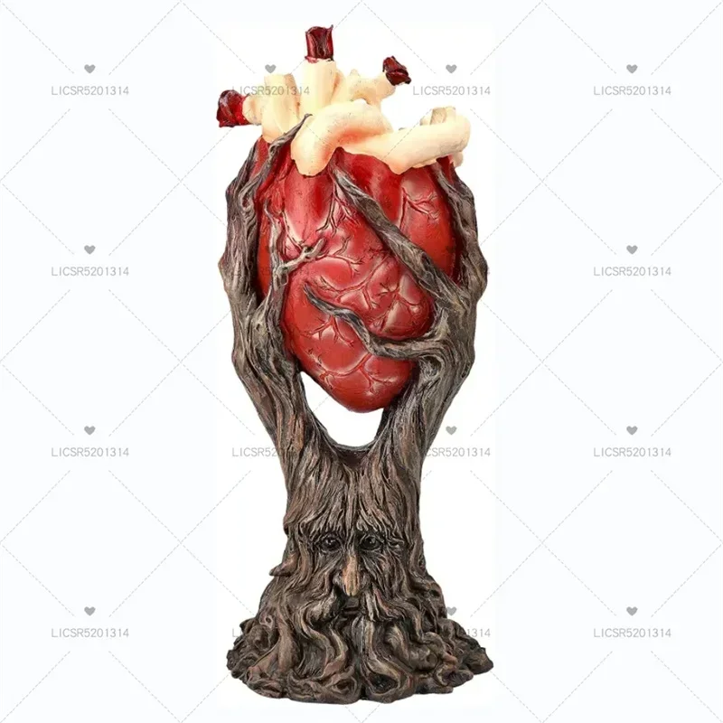 Heart-Anatomy-Tree-Trunk-Tree-Man-Figure-Sculpture-Storage-Organizer ...