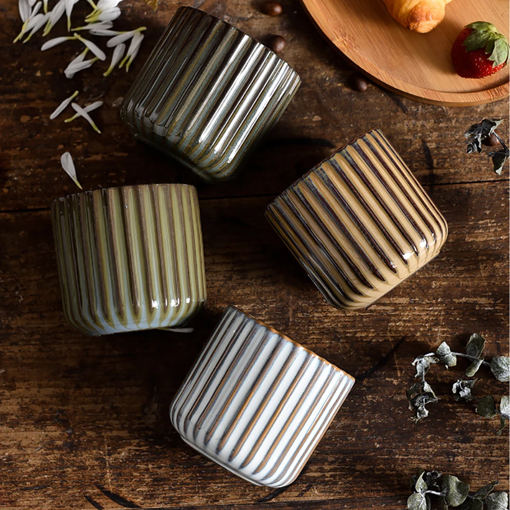 Vertical-Striped-Ceramic-Exquisite-Teacup-180ml-Small-Sake-Sushi-Sake ...
