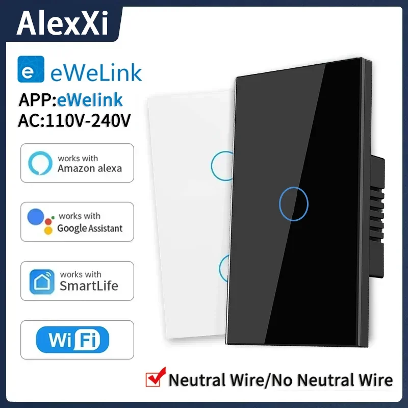 Ewelink-us-wifi-smart-wand-schalter-1-2-3-4-gang-kein-neutraler-draht ...