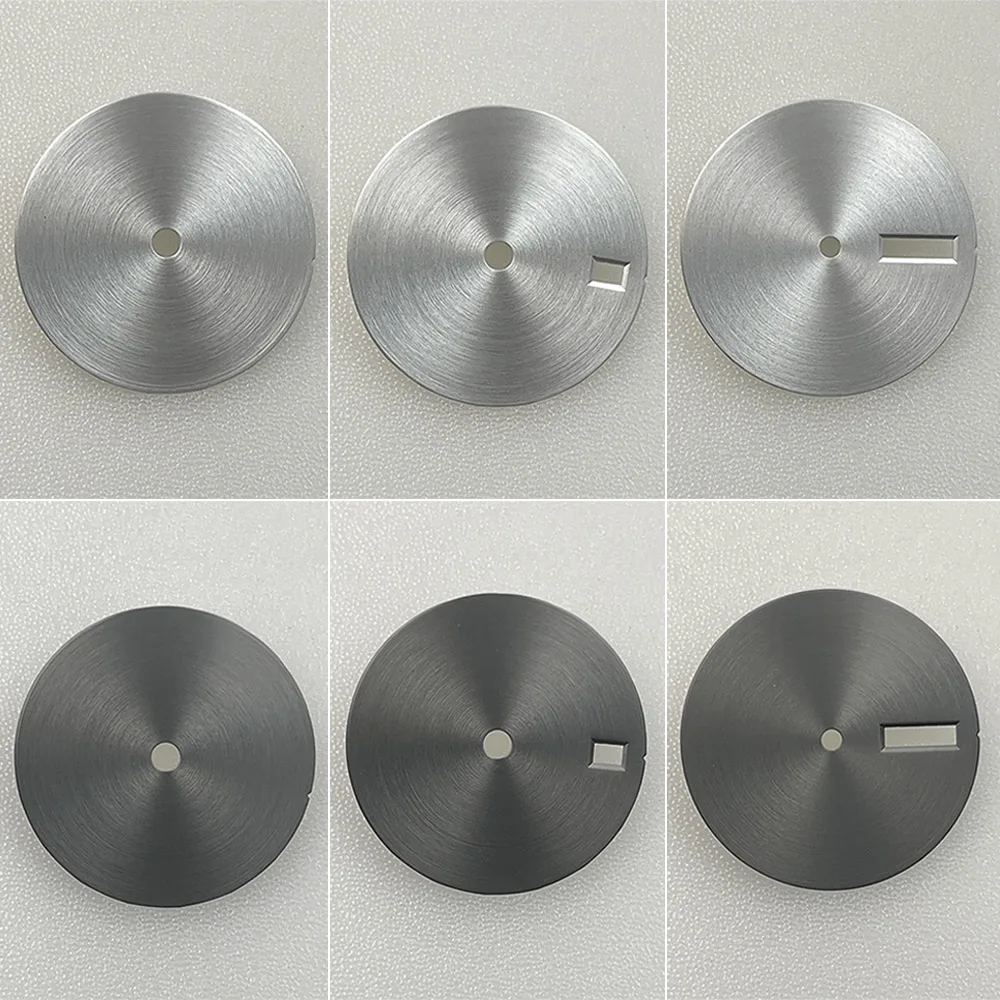 Simple-28-5mm-Black-Silver-Watch-Dial-for-NH34-Movement-Mechanical ...