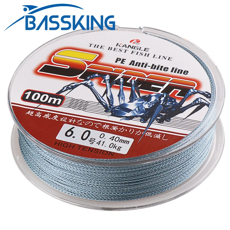 100m 4 Strands Braided Fishing Line PE Strong Multifilament Fishing ...