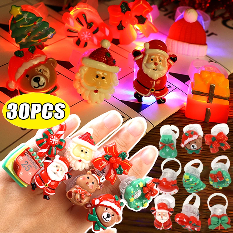 1-30pcs-Christmas-Glowing-Toy-Cute-Santa-Claus-Glowing-in-Dark-Xmas ...
