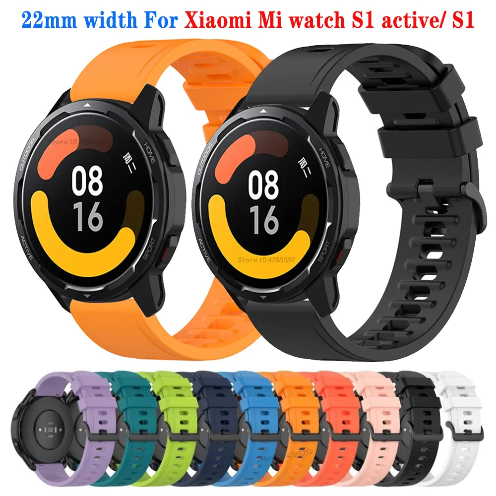 For Xiaomi Watch S1 active Smart Watch Silicone Wrist Strap Sports Band ...