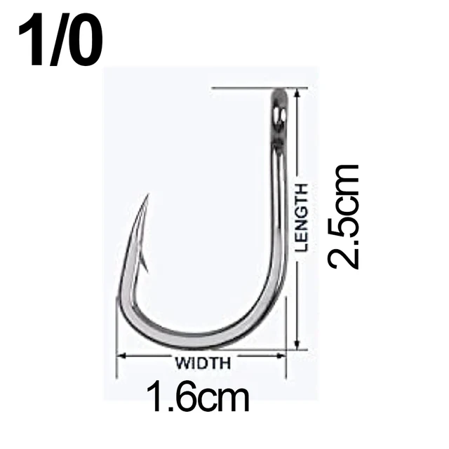 50pcs Saltwater Live Bait Fishing Hooks Circle Fish Hooks 2x Strong ...