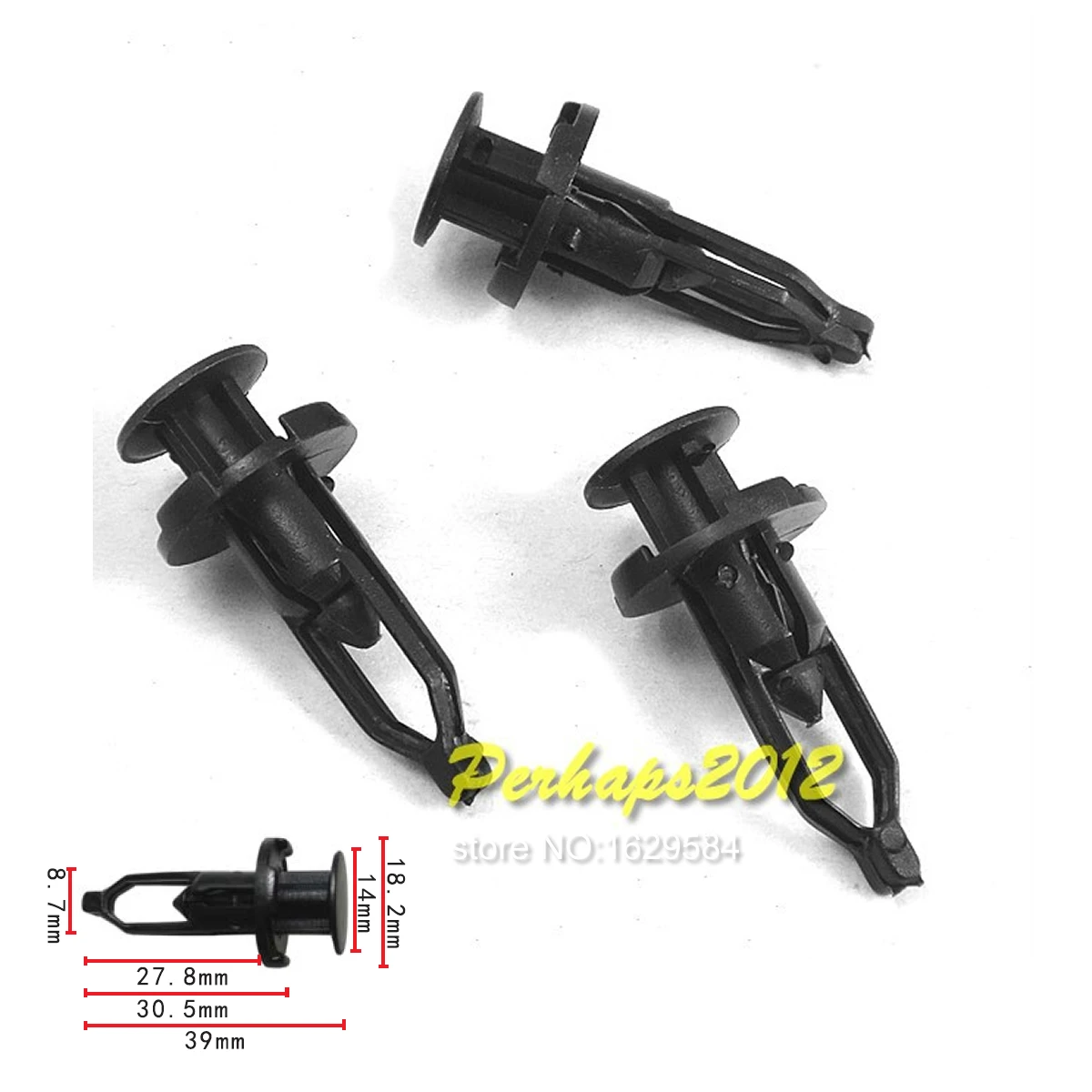 10-100x-for-Toyota-Lexus-Bumper-Retainer-Clips-Part-52161-02020 ...