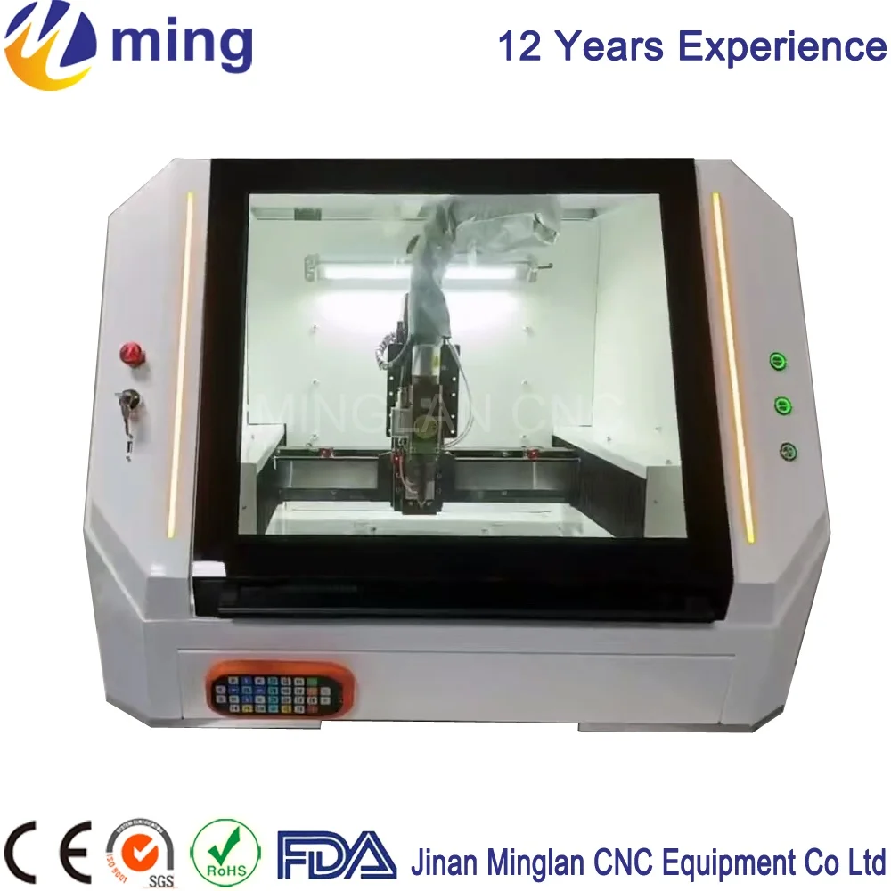 New Mini Metal Cutting 4040 6060 Small Fiber Laser Cutting Machine ...