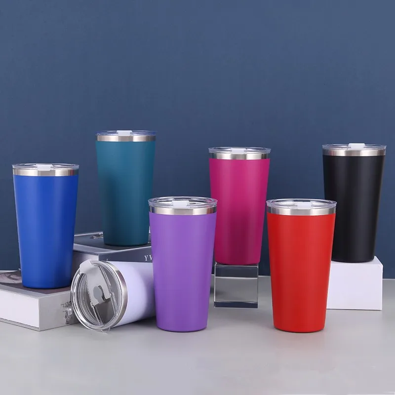 New-Conical-Cup-20oz-Stainless-Steel-Thermos-Cup-With-Sliding-Lid ...