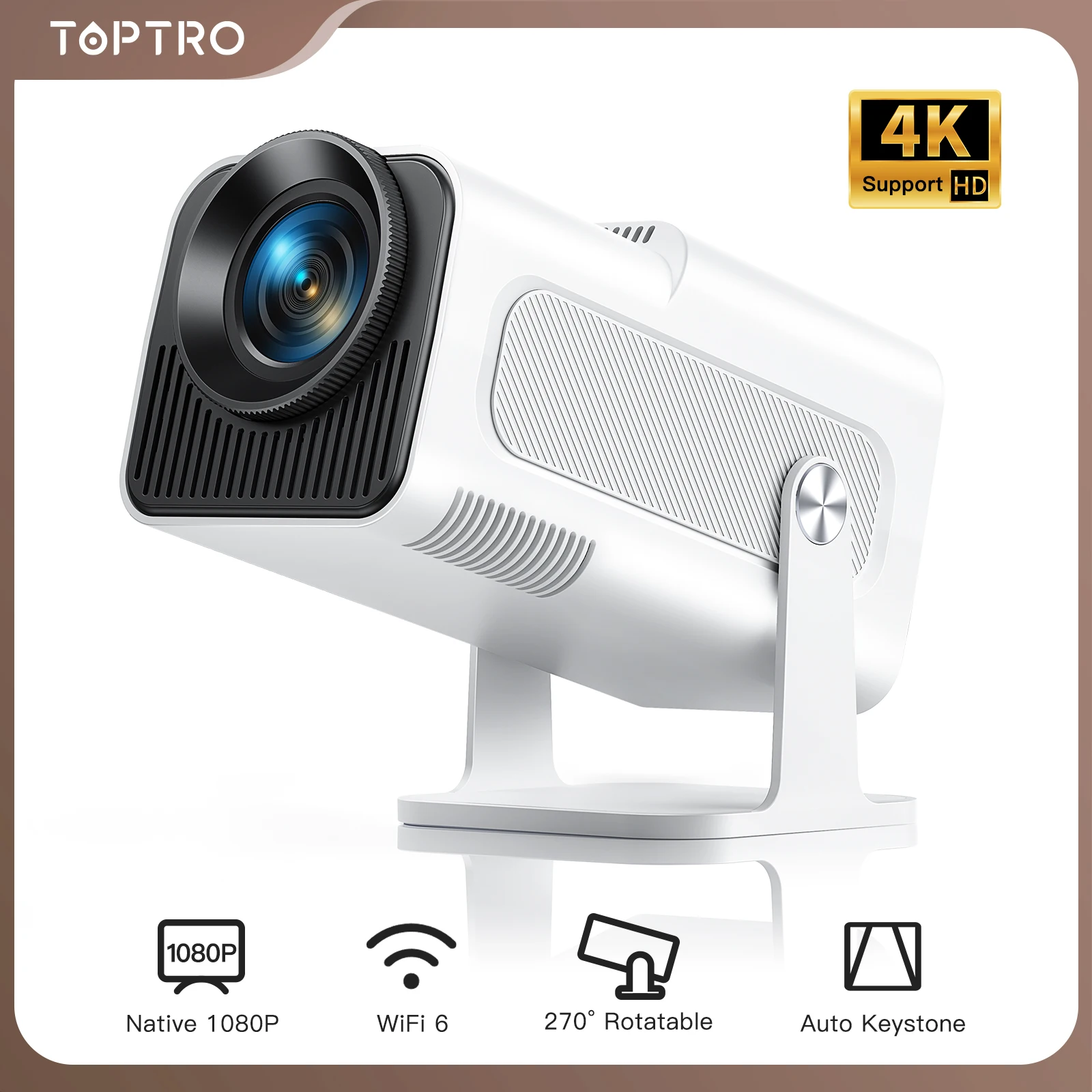 TOPTRO-Mini-Portable-Projector-4K-Support-20000-Lumens-Full-HD-1080P ...