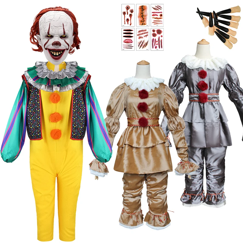 Halloween-Children-Cosplay-Horror-Movie-Joker-Pennywise-Costumes ...
