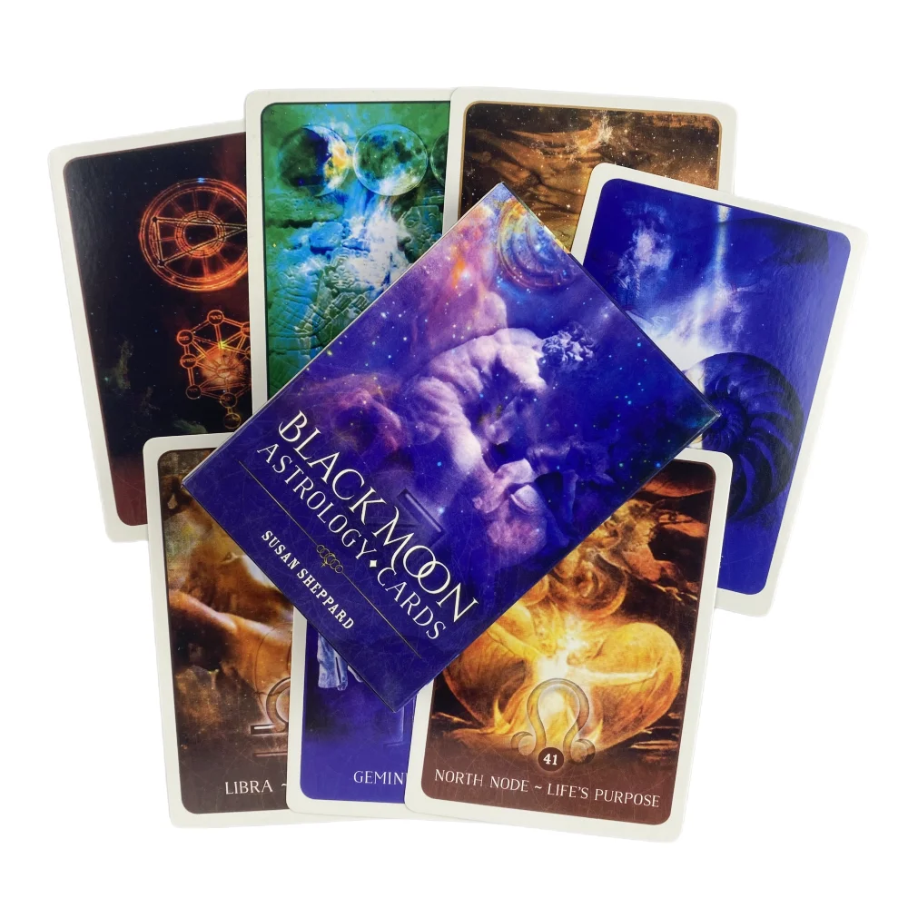 Black-Moon-Astrology-Oracle-Cards-Divination-Deck-English-Versions ...