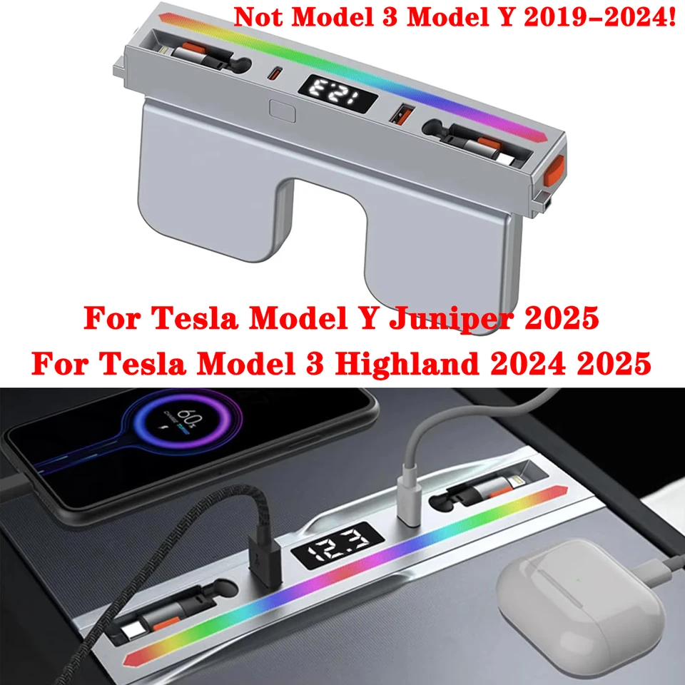 Tesla Model Y Juniper Accessories USB Hub For Tesla Model Y Juniper ...