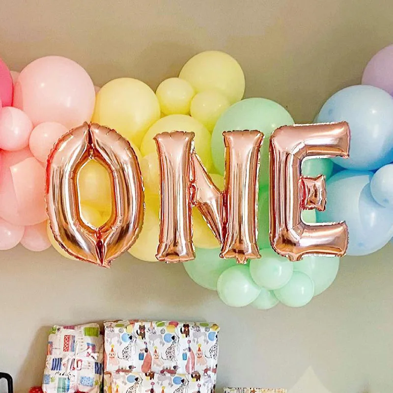 Number One Script Balloon Balloons One Year Old 1st Birthday Party ...
