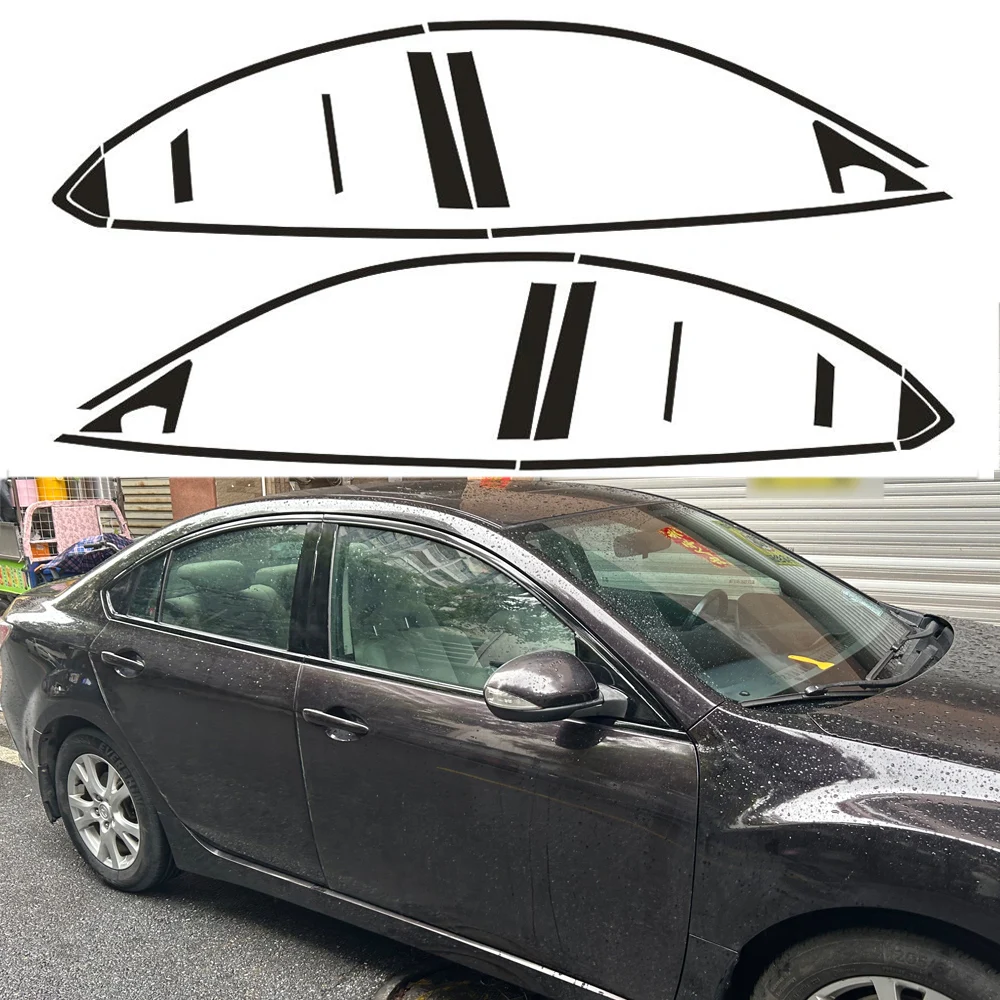 Chrome Delete Blackout Overlay For Mazda 6 GH 2009-2013 Window Trim ...