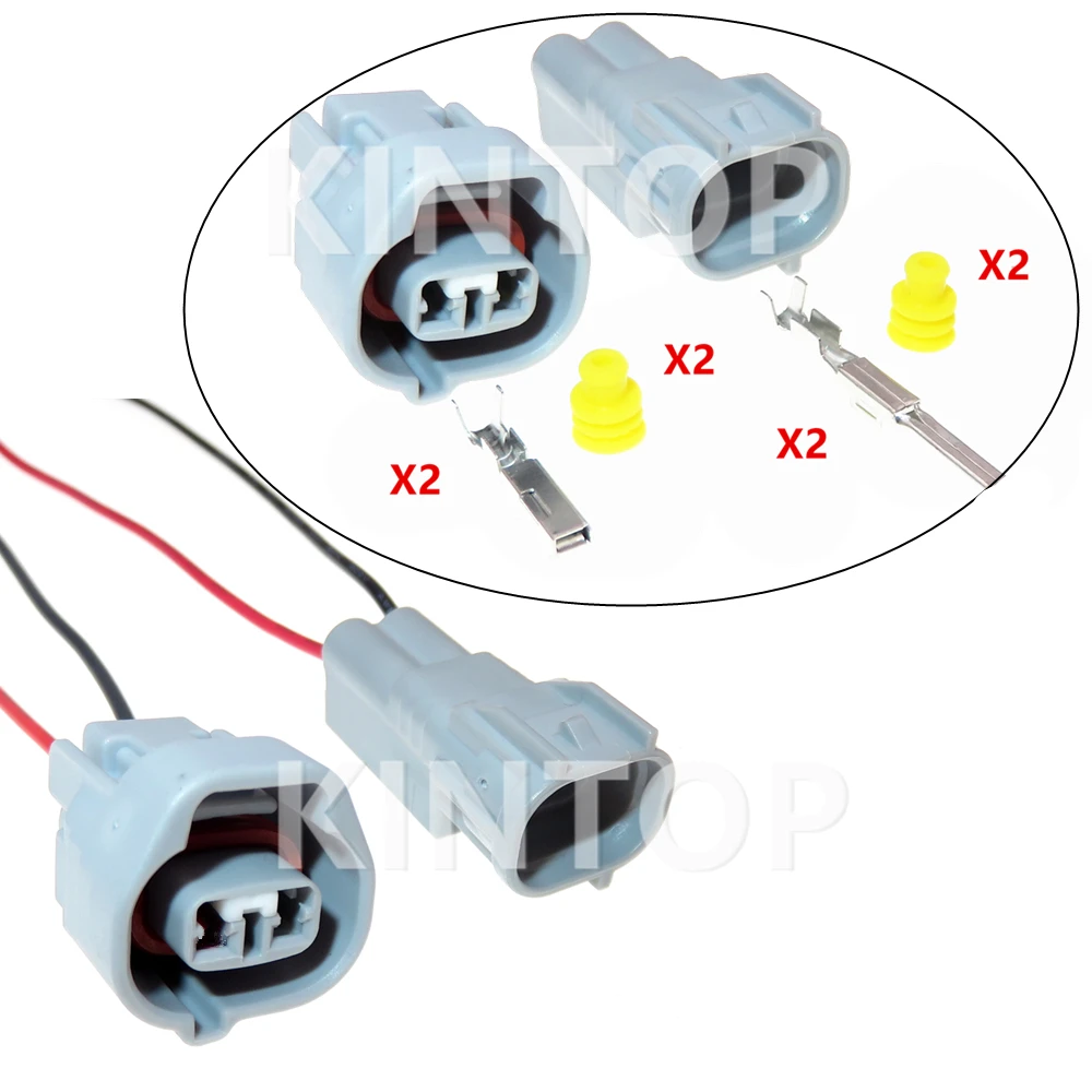 1-Set-2-Pins-Auto-Flog-Lamp-Male-Female-Docking-Waterproof-Socket-AC ...