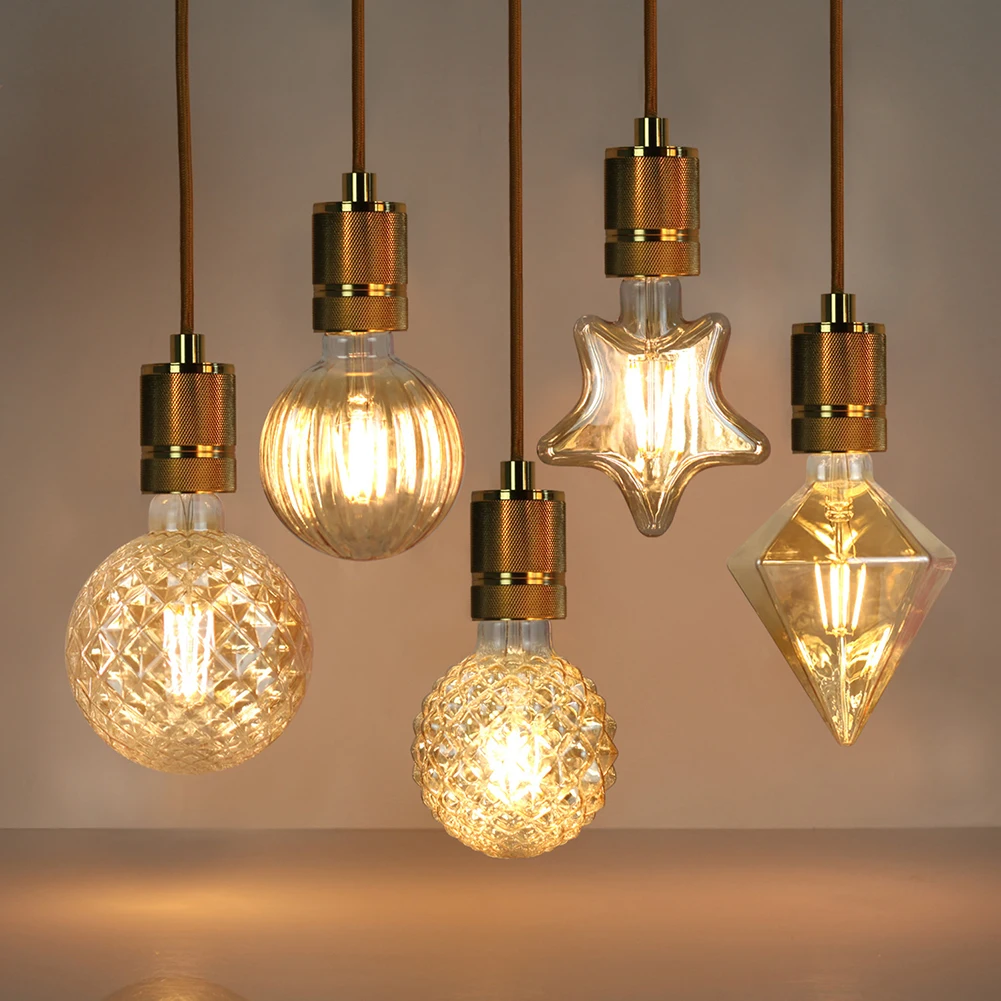 LED-Filament-Lamp-Bulb-Vintage-Five-pointed-Star-Pumpkin-Shaped-E27 ...