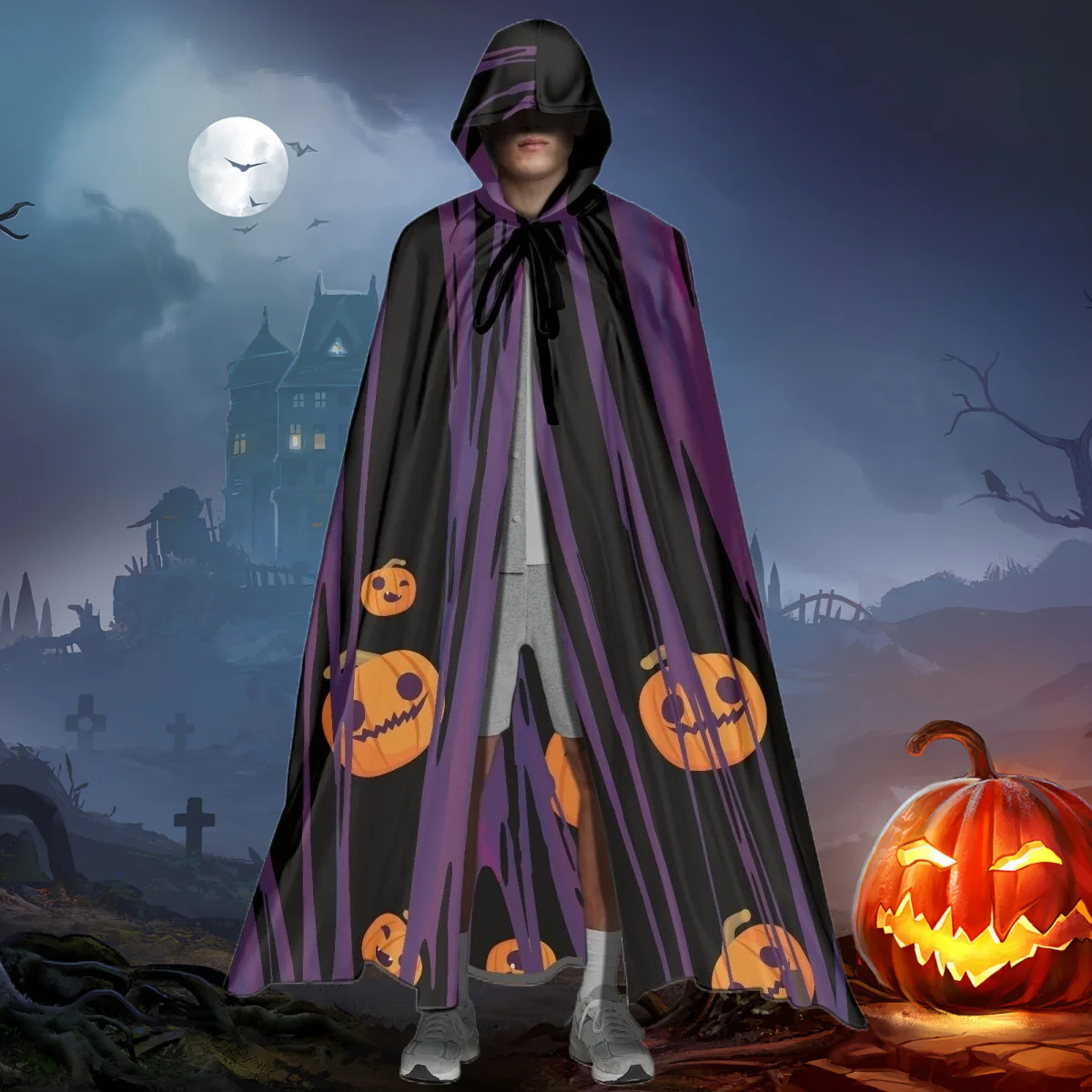 Mens Hooded Cloak Pattern