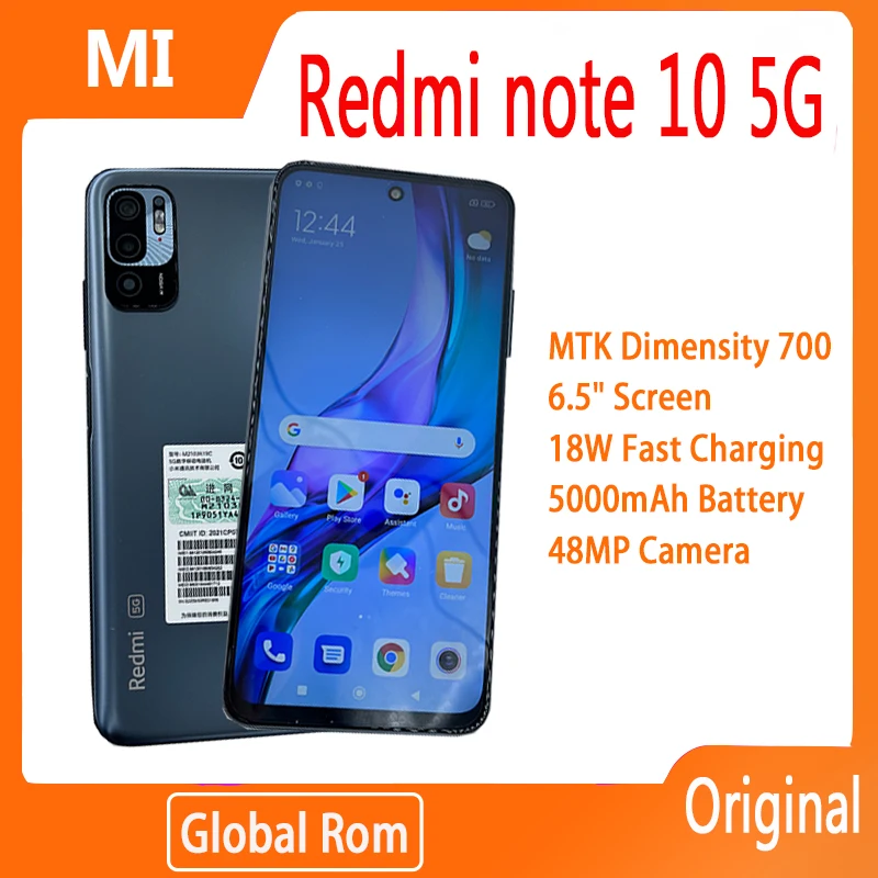Xiaomi-Redmi-Note-10-5G-MTK-Dimensity-700-Octa-Core-128GB-256GB-Tela-6 ...
