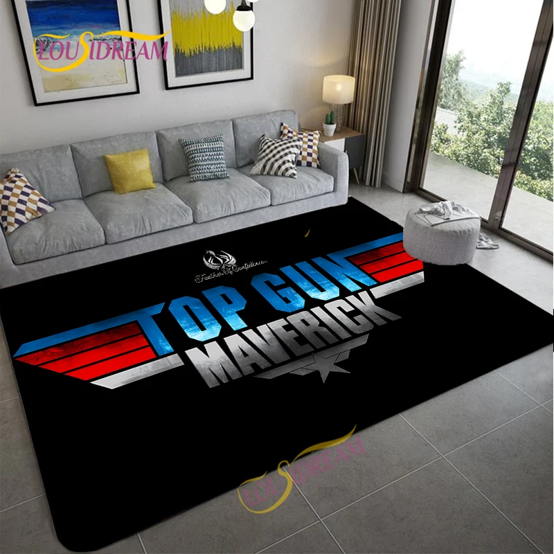 Top-Gun-Art-Logo-Pattern-Carpet-Movie-Element-Decorative-Rugs-Modern ...