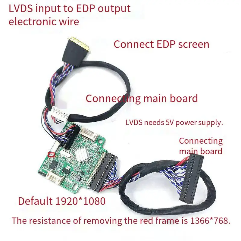 EDP-to-LVDS-driver-board-LVDS-to-EDP-signal-adapter-board-interchange-1920X1080-supports-multi ...