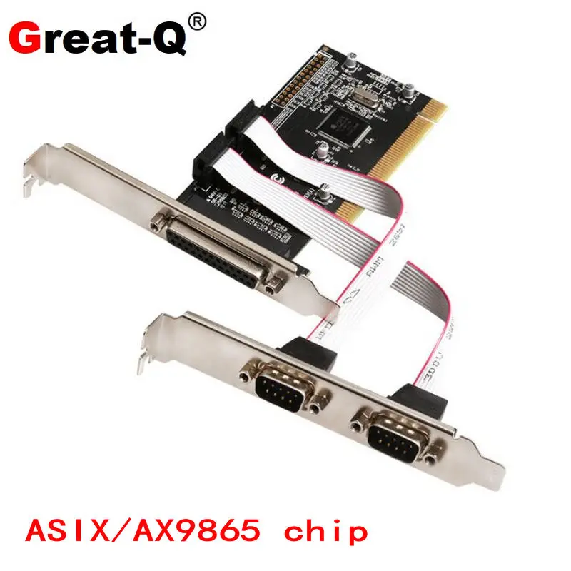 Dual-RS232-Serial-COM-DB9-Printer-Parallel-Port-LPT-DB25-to-PCI-Adapter ...