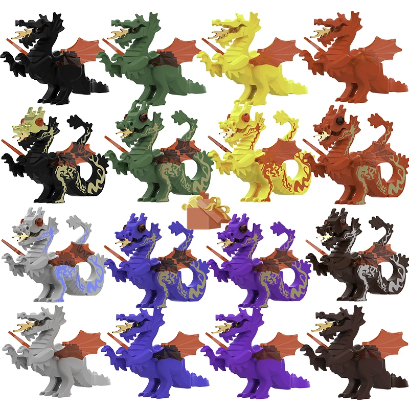 Medieval-Ancient-Dragon-Castle-Lion-Knight-Mount-Syrax-Meleys-Toys-Kids ...