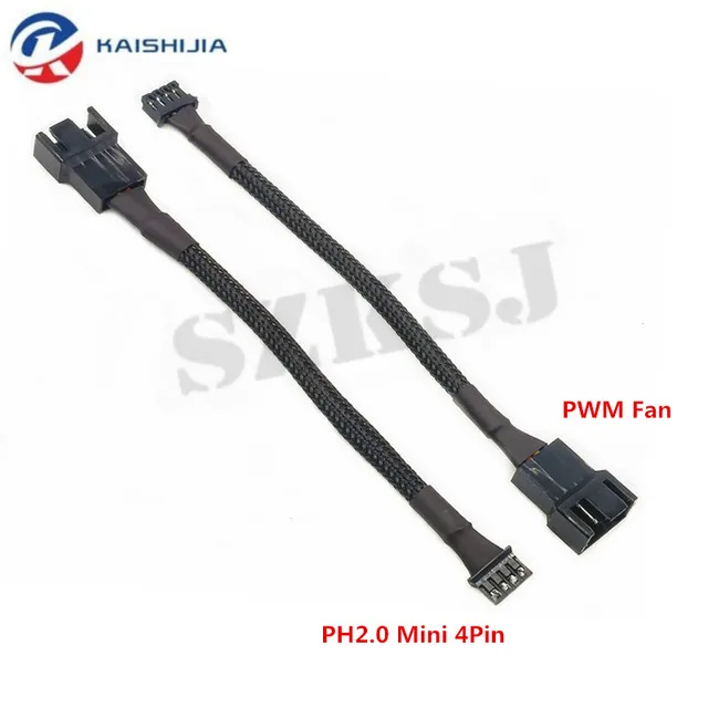 Motherboard PH2.0 Mini 4Pin to 4 Pin PWM GPU Fan Adapter Cable for ...