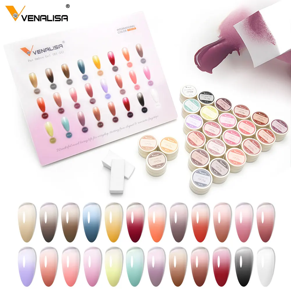 24pcs-kit-VENALISA-Ombre-Gel-Color-Palette-Pat-Gradient-Painting-Gel ...