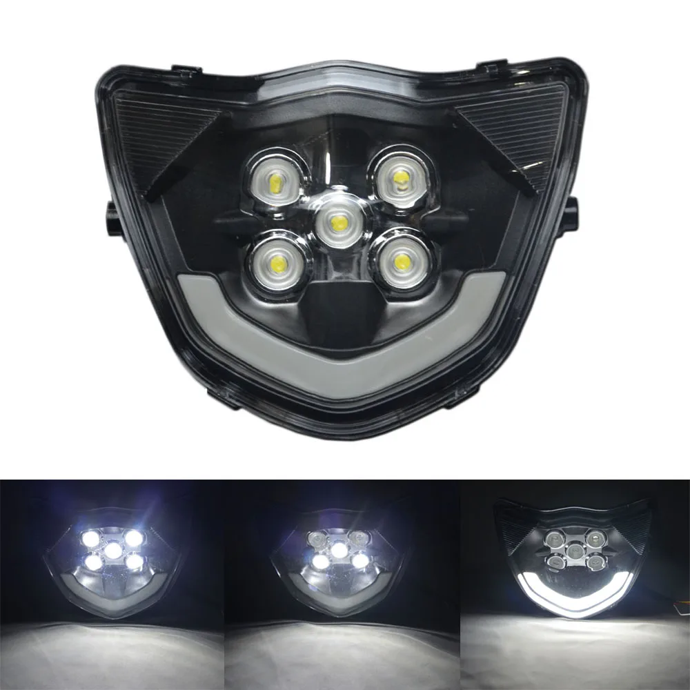 LED Motorcycle Headlight DRL For Yamaha WR250F WR250R WR450F YZ250F ...