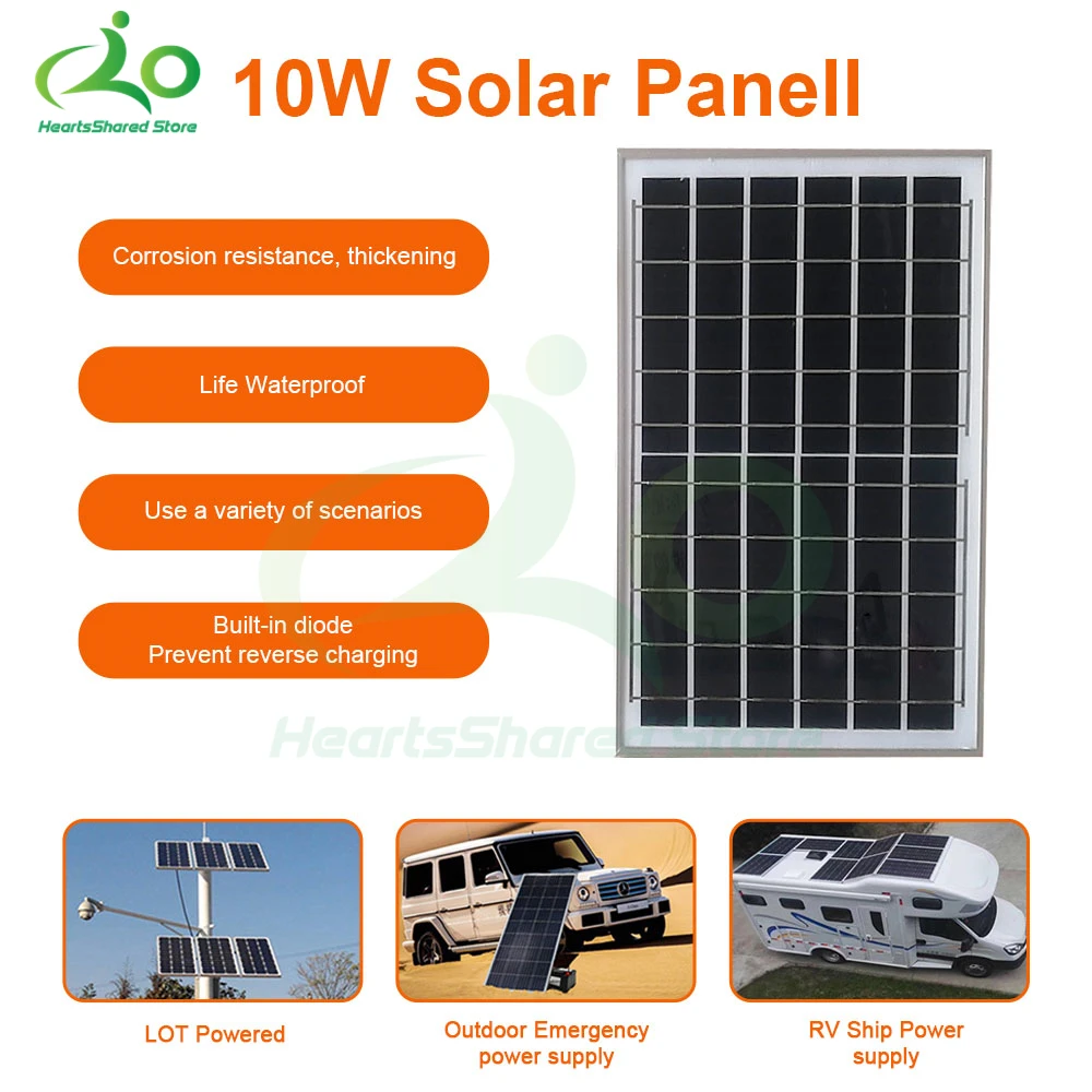 10w-Watt-Regulator-Solar-Panel-Monocrystalline-6v-Power-Generation ...