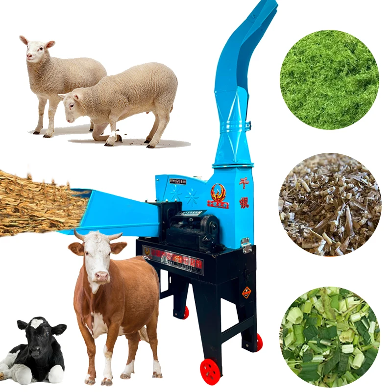 Cattle Sheep Farm Forage Silage hay Straw Stalk Grass Chopper Crusher ...