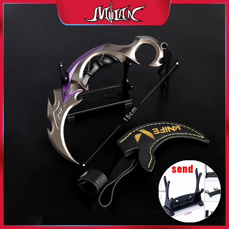 6inch-Valorant-EP5-Karambit-Metal-Craft-Model-with-Holster-Send-Knife ...