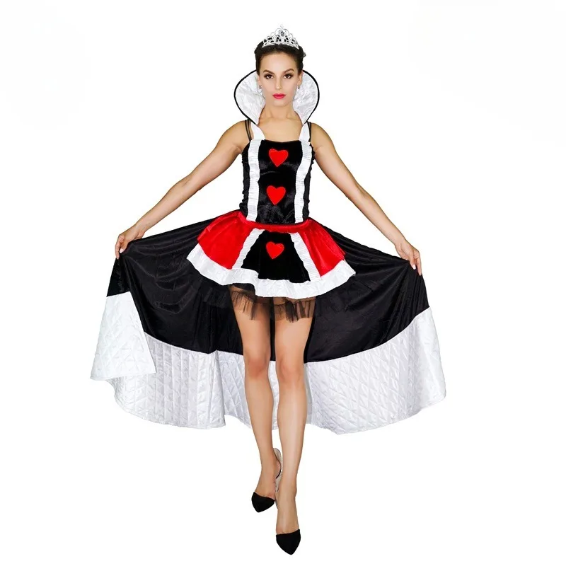 Disfraz-de-reina-de-corazones-para-adultos-traje-de-fiesta-de-Halloween ...