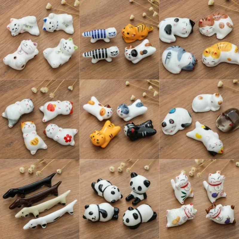 4pcs-Set-Chopstick-Rest-Chopsticks-Pillow-Home-Decoration-Cute-Cat ...