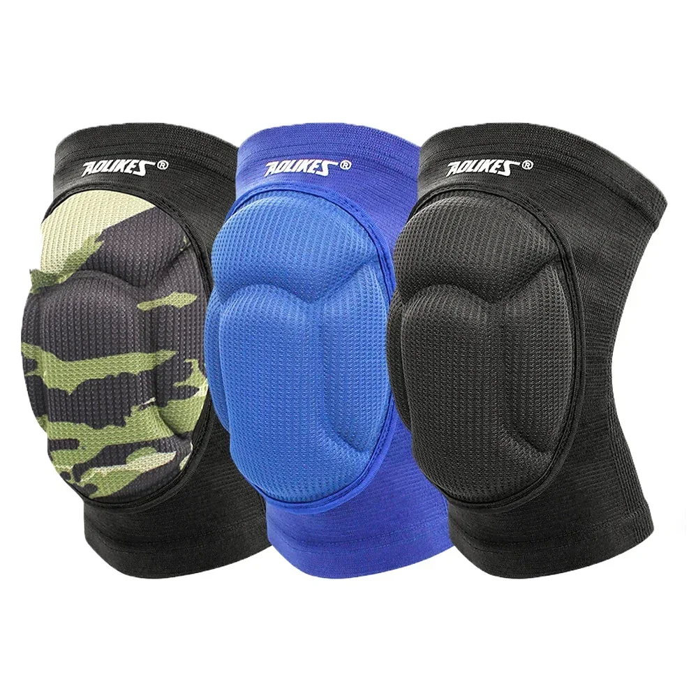 1-Pair-Protective-Thick-Sponge-Knee-Pads-Knee-Brace-High-Elastic-Non ...
