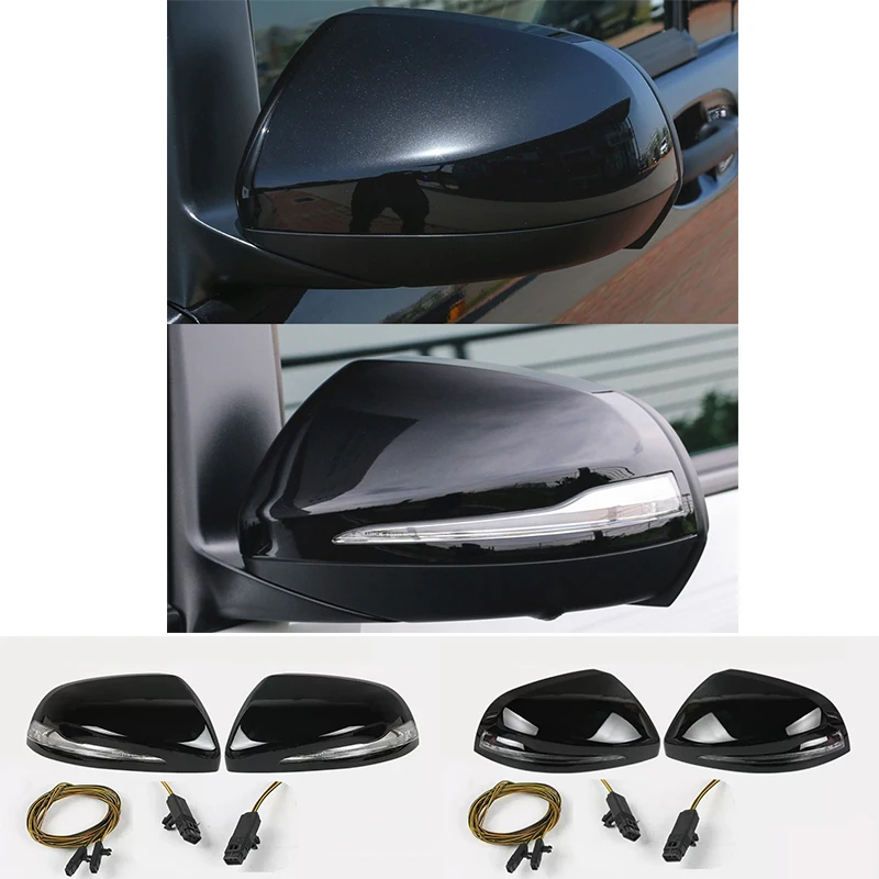 Car Rear Mirror Cover Turn Signal Light With Wire Harness Modification ...