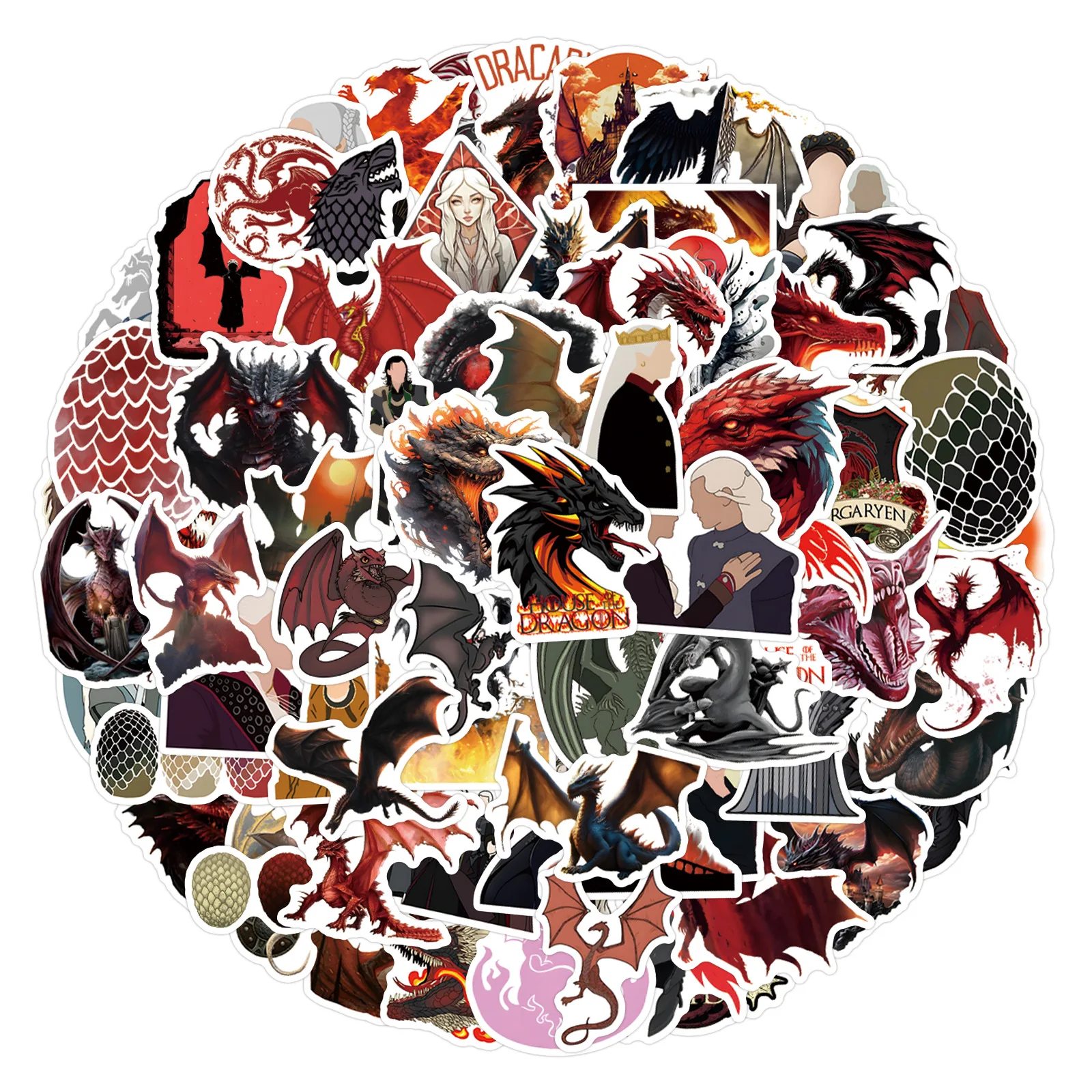 10-30-50-110PCS-Ouse-Of-The-Dragon-Stickers-Game-of-Thrones-Cartoon ...