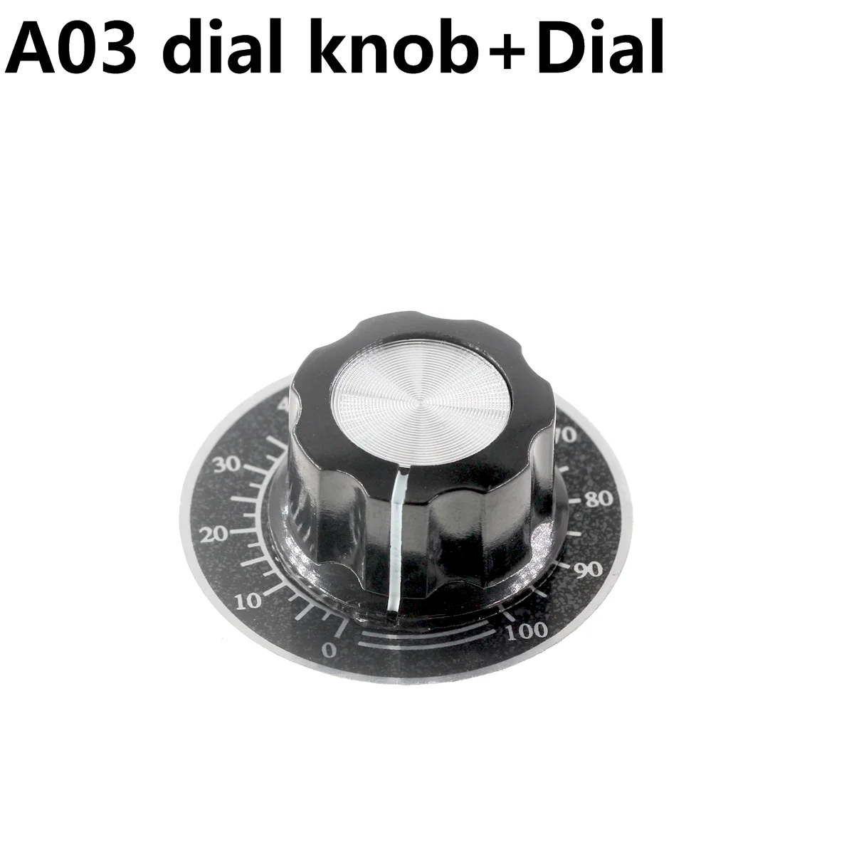 10pcs Rotary Potentiometer digital dial + 10pcs MF A03 bakelite knob ...
