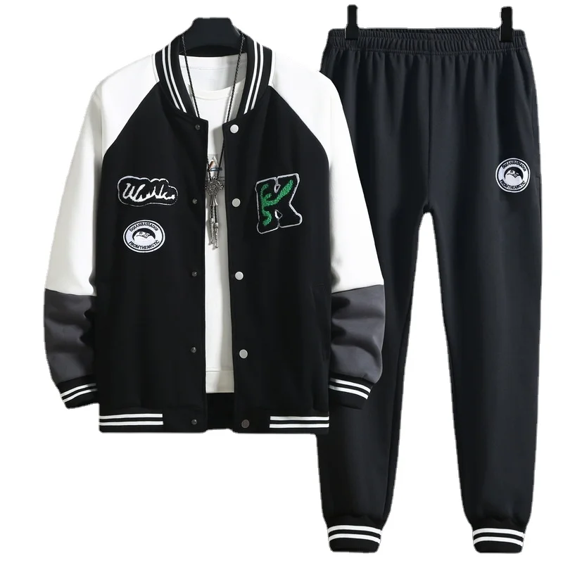 New-Arrival-Super-Large-Fashion-Contrast-Baseball-Jacket-Men-s-Spring ...