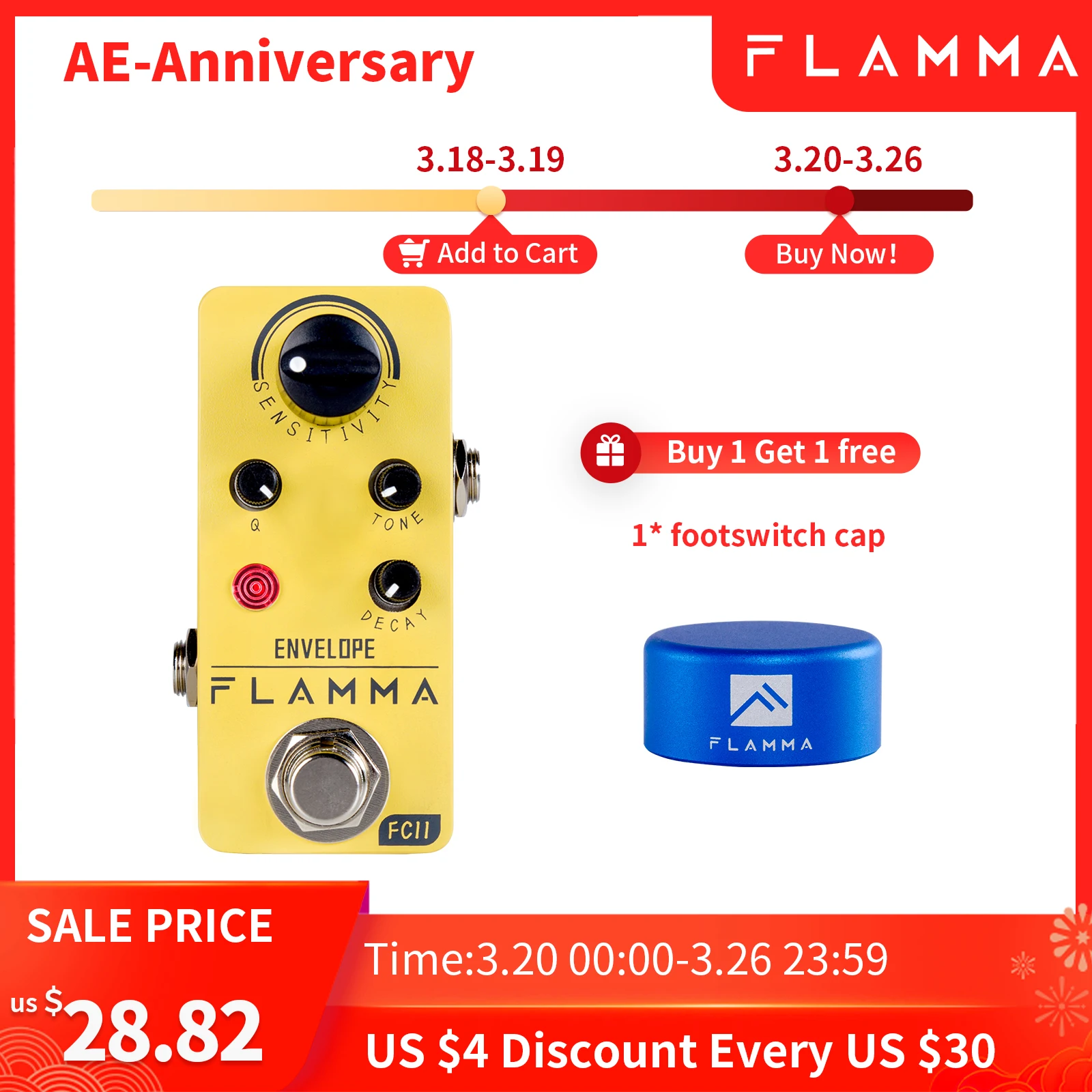 Electric Guitar Effects | Envelope Guitar Pedals | Flamma Envelope ...