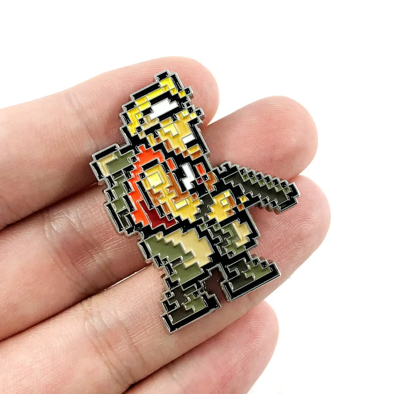 Metal Slug Enamelled Brooch 90s Childhood Games Pins Clothes Backpack ...