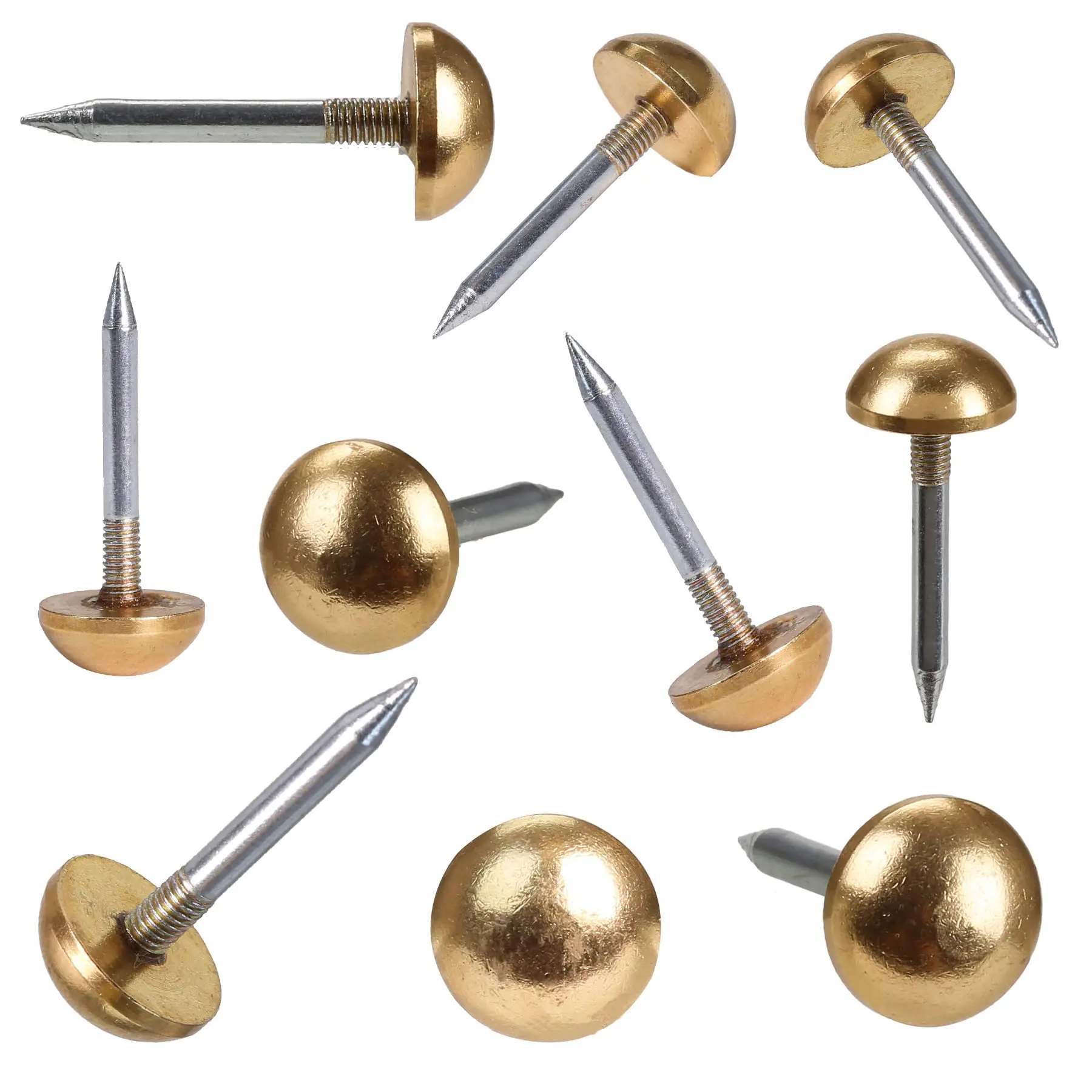 Retro Solid Pure Brass Tacks as Antique Upholstery Nails for Furniture ...