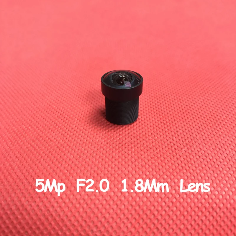 5.0 Megapixel 1.8mm Lens Wide Angle 180 Degree F2.0 M12 Mount Infrared Night Vision 5mp Fisheye ...