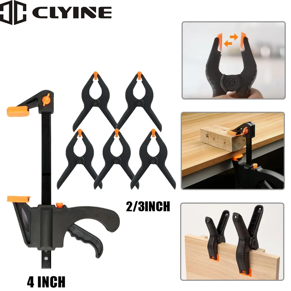 2-3-INCH-Mechanical-Workshop-Table-F-Clamp-Fixed-Kit-DIY-Quick-Ratchet ...