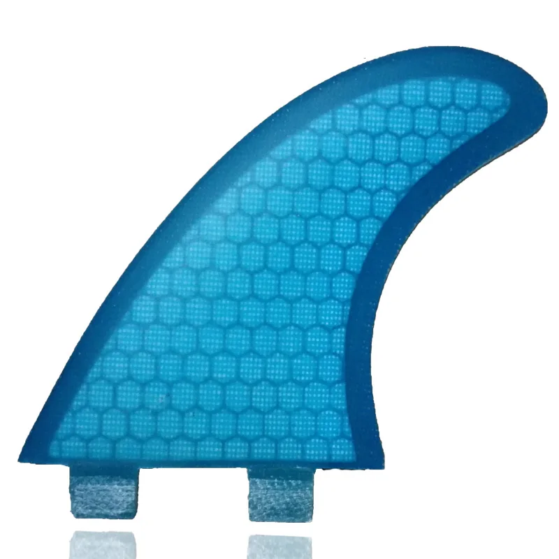HONVI FCS G5 fiberglass honeycomb surfboard fin top quality Blue surf ...